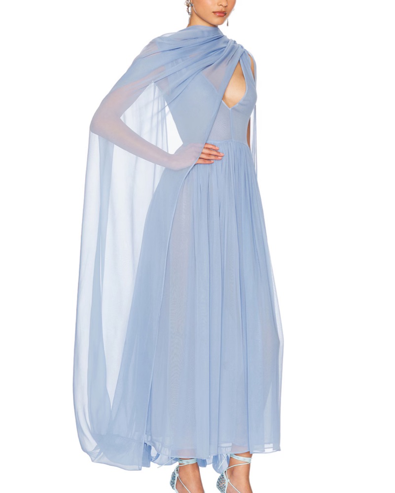 Helsa The sabine Dress In Silk Chiffon | Pickle