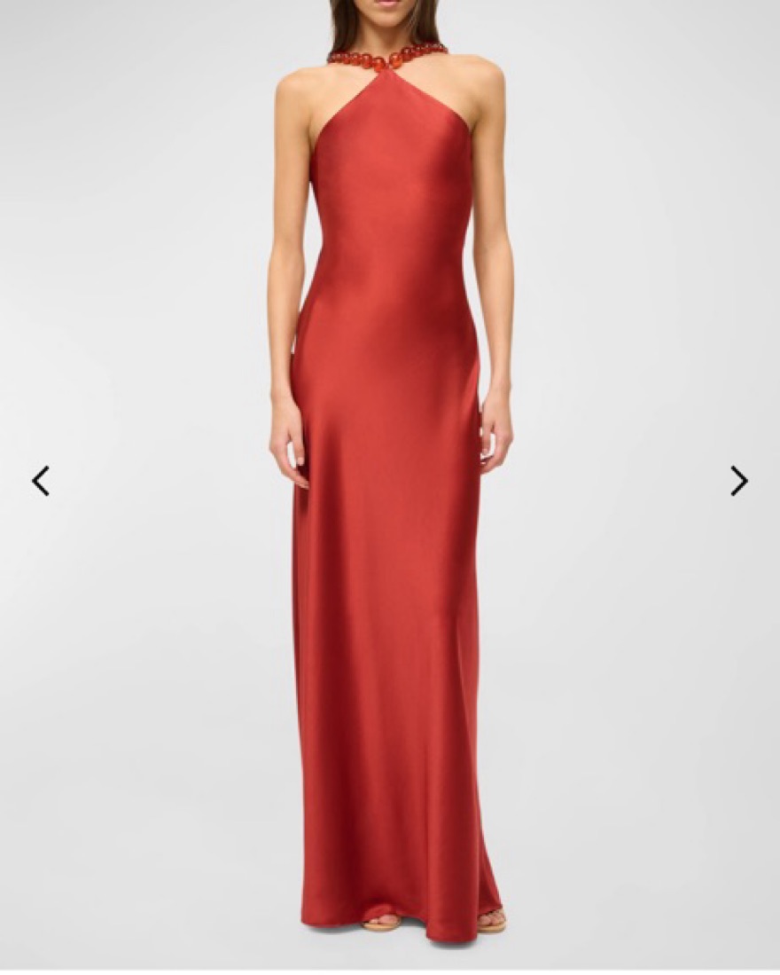 Staud Cadence Dress In Rust | Pickle