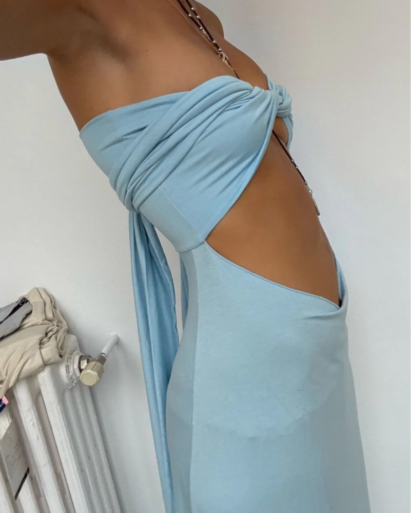 Susmies Blue Saona Dress by Susmies - Pickle