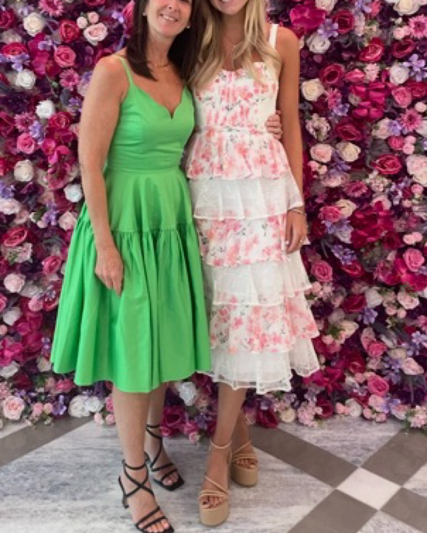 Pink and White Floral Midi Dress | Pickle