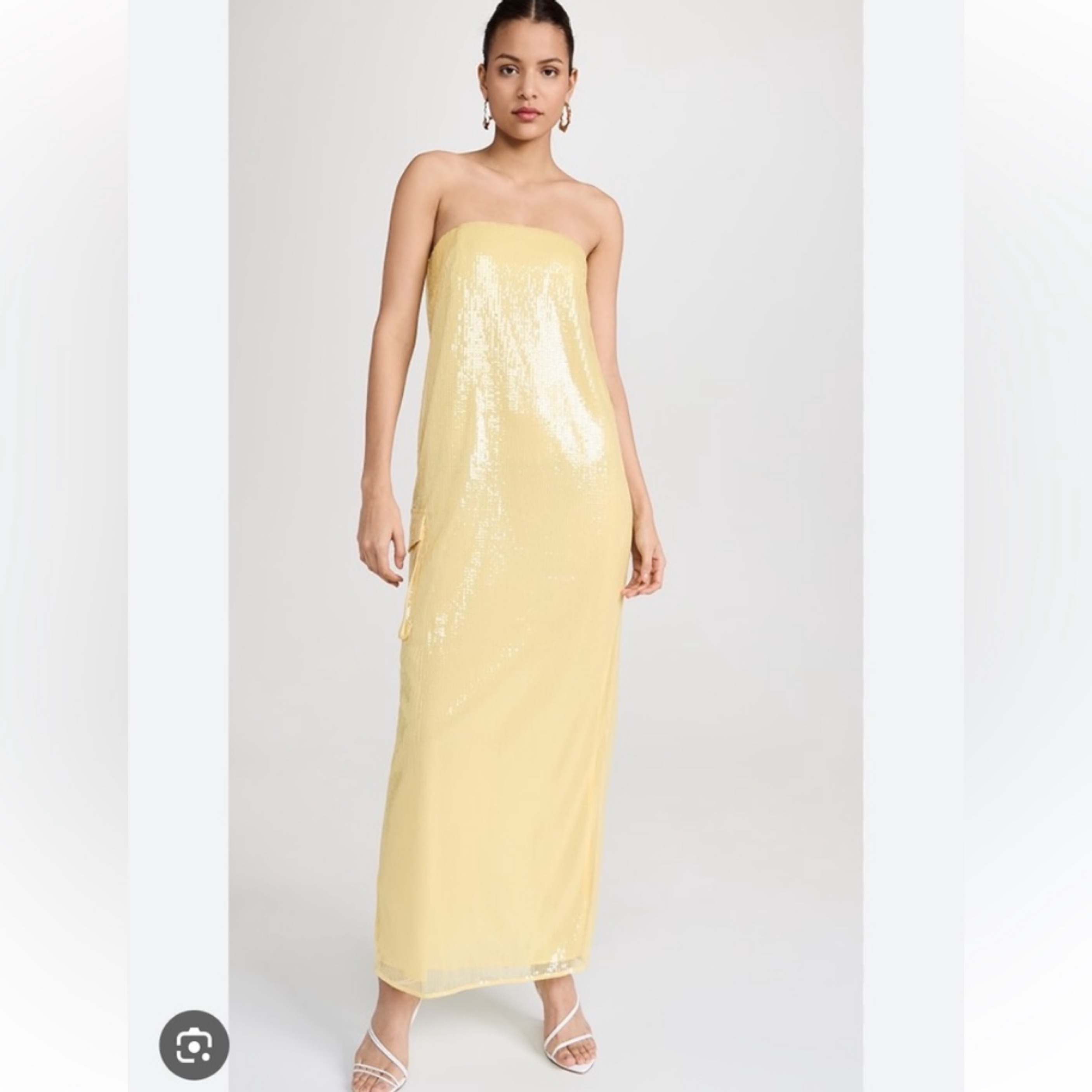 Staud Yellow Sequin Dress | Pickle