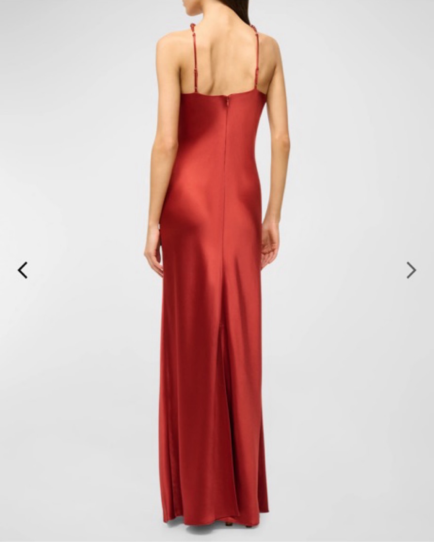 Staud Cadence Dress In Rust | Pickle