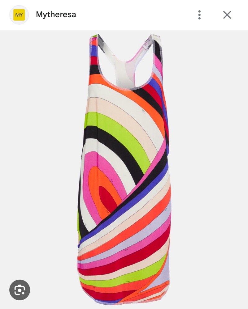 Vibrant Striped Sleeveless Dress by Pucci - Pickle